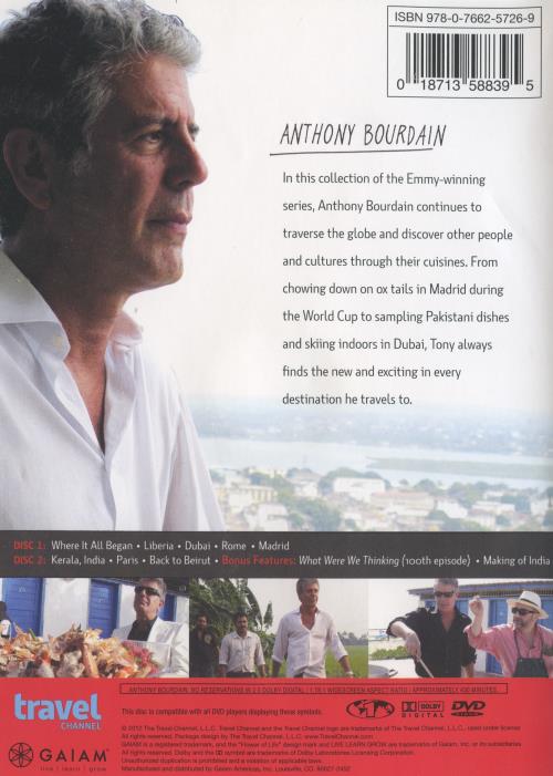 Anthony Bourdain: No Reservations: Collection 6 Part 2 2-Disc Set ...