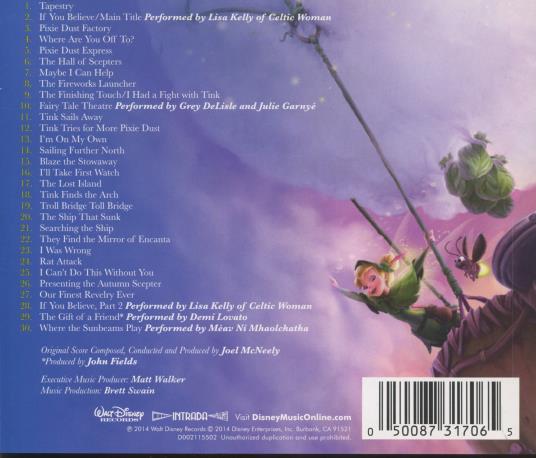 Disney TinkerBell And The Lost Treasure: Original Soundtrack ...