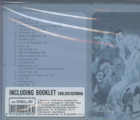 The Rogue Song: Original Soundtrack – NeverDieMedia