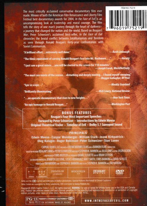 In The Face Of Evil: Reagan's War In Word And Deed – NeverDieMedia