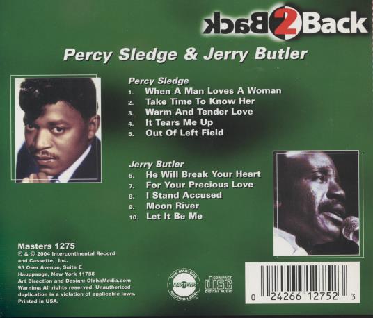 Percy Sledge & Jerry Butler: Back 2 Back – NeverDieMedia