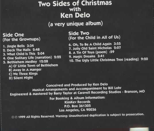 Ken Delo: Two Sides Of Christmas Signed – NeverDieMedia