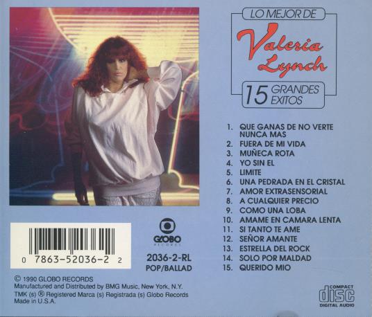 Valeria Lynch: 15 Grandes Exitos – NeverDieMedia
