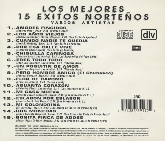 Los Mejores: 15 Exitos Nortenos – NeverDieMedia