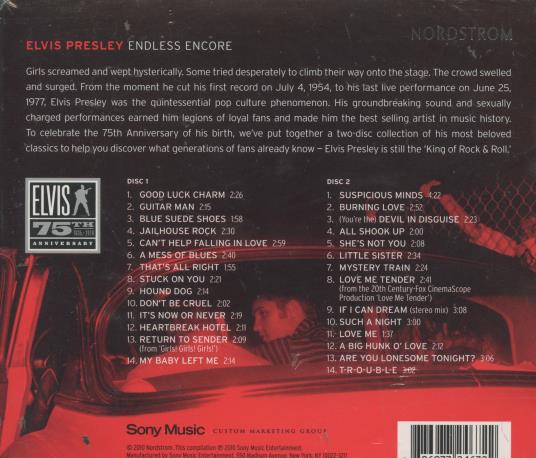 Elvis Presley: Endless Encore 2-Disc Set – NeverDieMedia