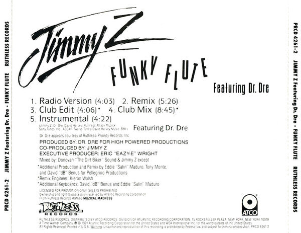 Jimmy Z Featuring Dr. Dre: Funky Flute Promo – NeverDieMedia