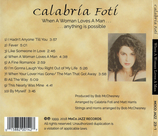Calabria Foti: When A Woman Loves A Man – NeverDieMedia