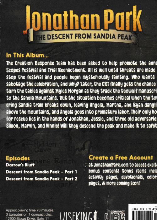 Jonathan Park: The Descent From Sandia Peak: The Hunt For Beowulf Albu ...