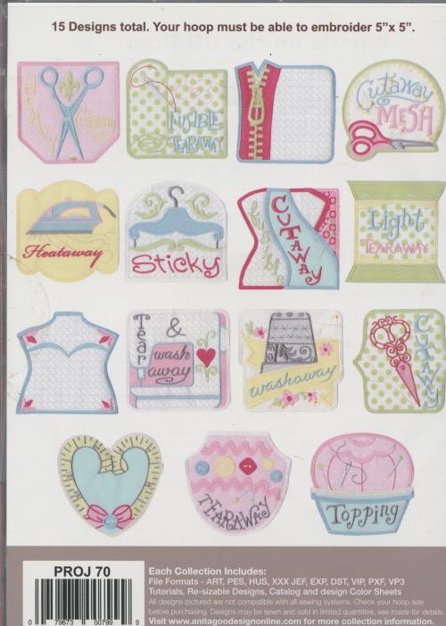 Anita Goodesign: Projects: Stabilizer Tags – NeverDieMedia