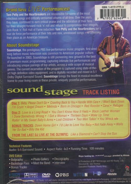 SoundStage Presents: Tom Petty & The Heartbreakers Live In Concert 2-D ...