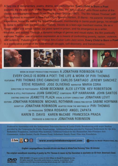 Every Child Is Born A Poet: The Life & Work Of Piri Thomas – NeverDieMedia