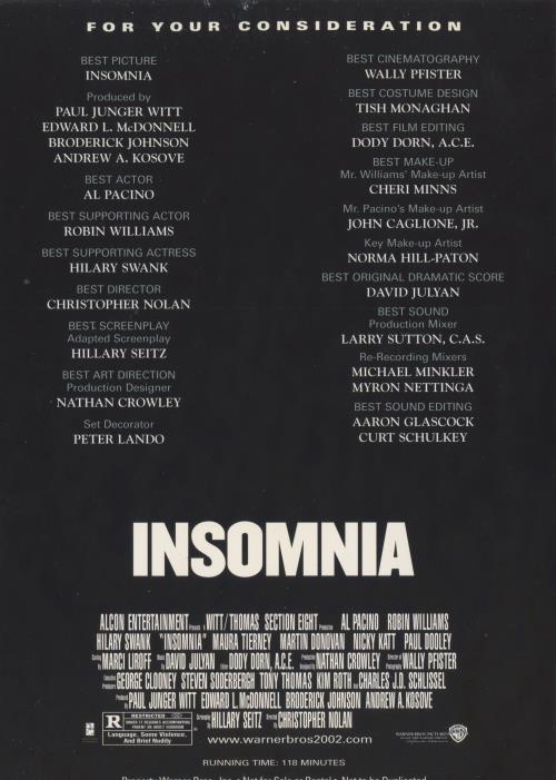 Insomnia FYC – NeverDieMedia