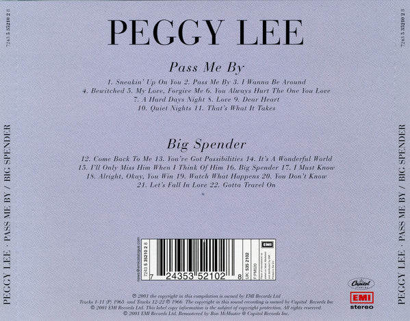 Peggy Lee: Pass Me By / Big Spender – NeverDieMedia
