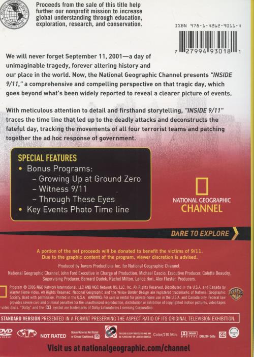 National Geographic: Inside 9/11 Commemorative 2-Disc Set – NeverDieMedia