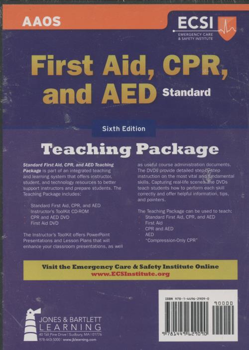 First Aid, CPR, And AED Teaching Package: Standard Standard Sixth Edit ...