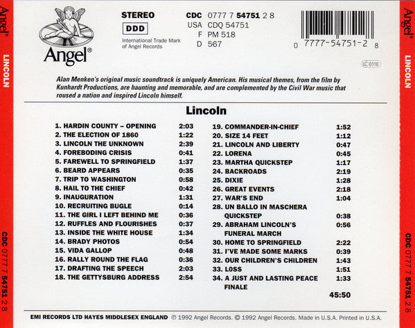 Lincoln: Original Soundtrack Recording – NeverDieMedia