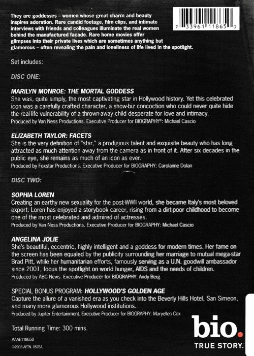 Silver Screen II: Goddesses 2-Disc Set – NeverDieMedia