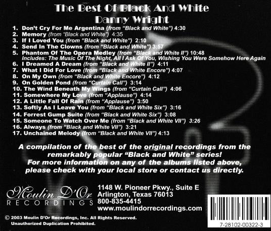 Danny Wright: The Best Of Black & White w/ Hole-Punched Artwork ...