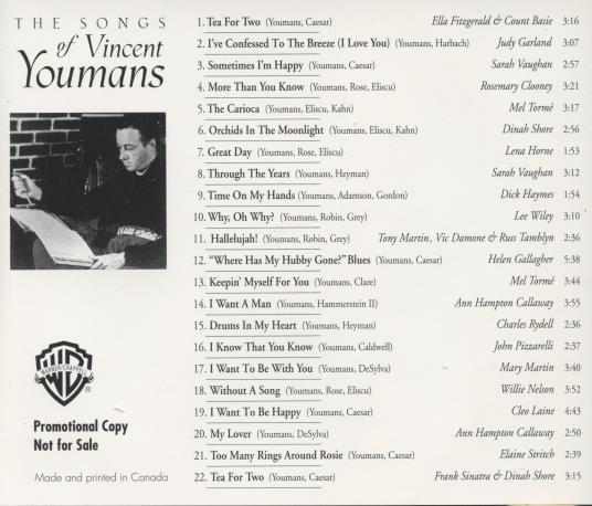 Vincent Youmans: The Songs Of Vincent Youmans Promo – NeverDieMedia