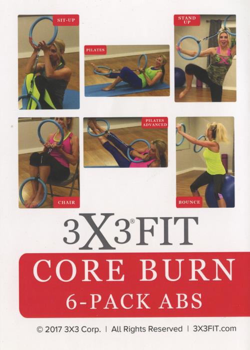 3x3 Fit: Core Burn: 6-Pack Abs 6-Disc Set – NeverDieMedia