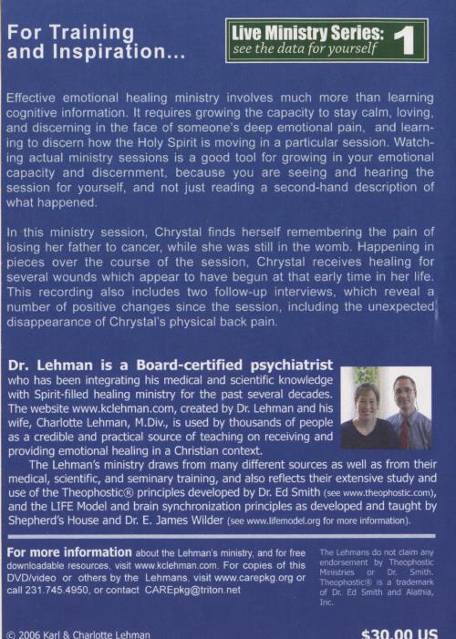 Chrystal: Loss Of Father Before Birth: Session #1 – NeverDieMedia