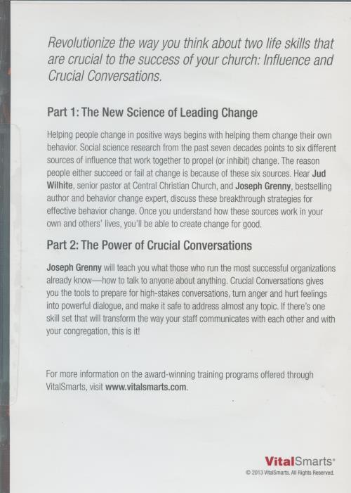 Influence & Crucial Conversations In Action For Church Teams ...
