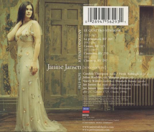 Janine Jansen: Vivaldi: The Four Seasons Signed – NeverDieMedia