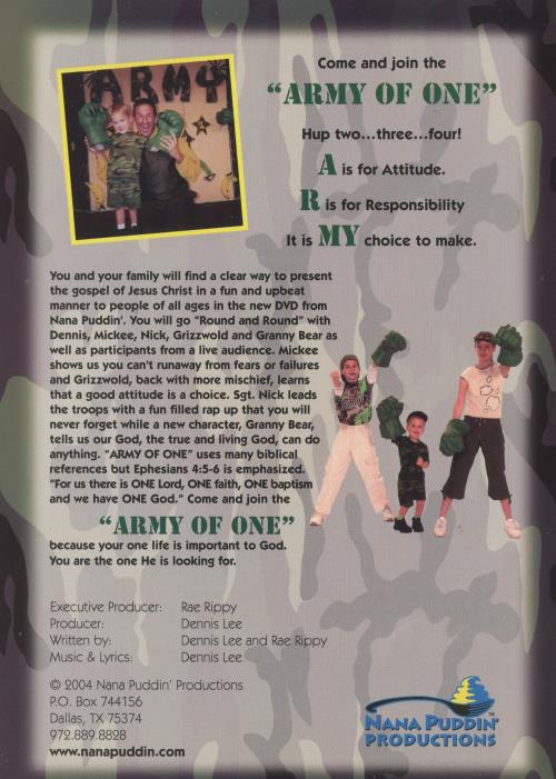 The Nana Puddin' Show: Army Of One – NeverDieMedia