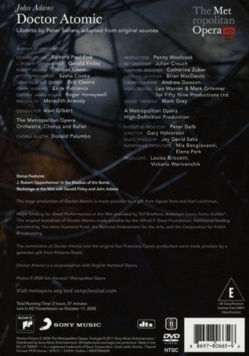 Adams: Doctor Atomic 2-Disc Set w/ Booklet – NeverDieMedia