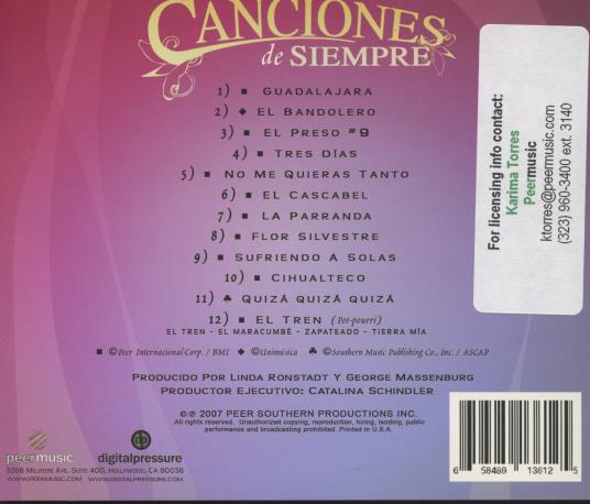 Mariachi Los Camperos De Nati Cano: Canciones De Siempre – NeverDieMedia