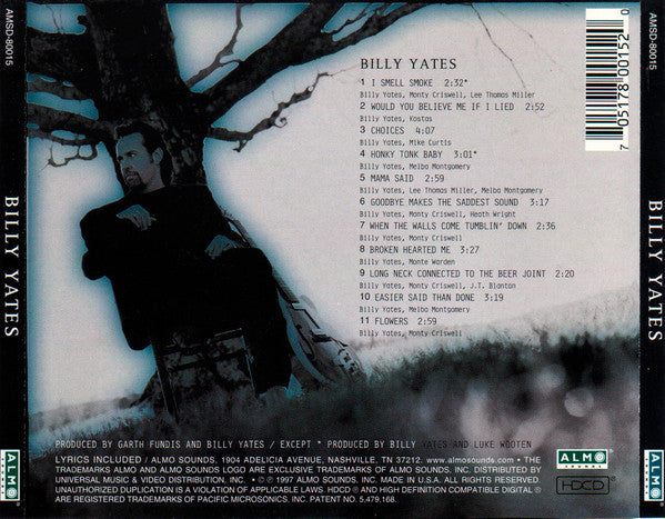 Billy Yates: Billy Yates Signed – NeverDieMedia