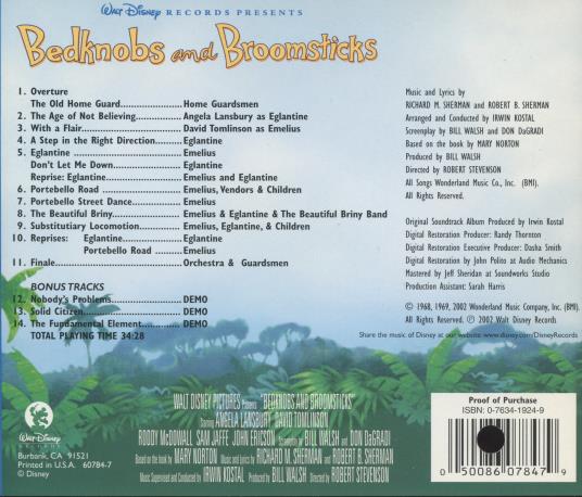 Walt Disney's Bedknobs And Broomsticks: Soundtrack – NeverDieMedia