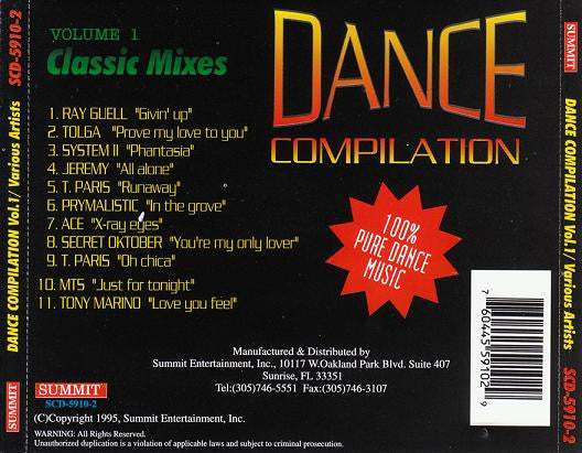 Dance Compilation: Classic Mixes Volume 1 – NeverDieMedia