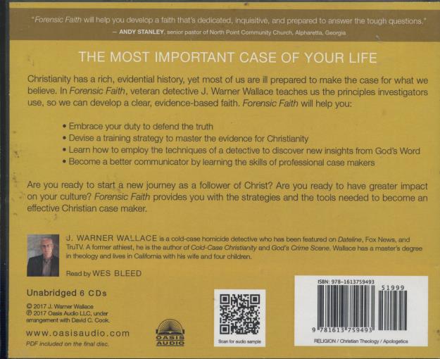 Forensic Faith Unabridged 6-Disc Set – NeverDieMedia