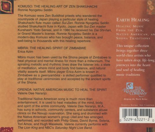 Earth Healing: Healing Music From The Zen, Native American And Shona T ...