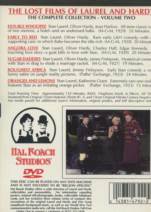 The Lost Films Of Laurel & Hardy: The Complete Collection Vol. 2 – NeverDieMedia