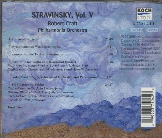 Robert Craft: Igor Stravinsky Vol. V w/ Saw Mark – NeverDieMedia