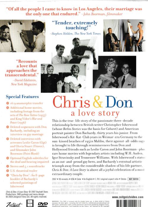 Chris & Don: A Love Story w/ Booklet – NeverDieMedia