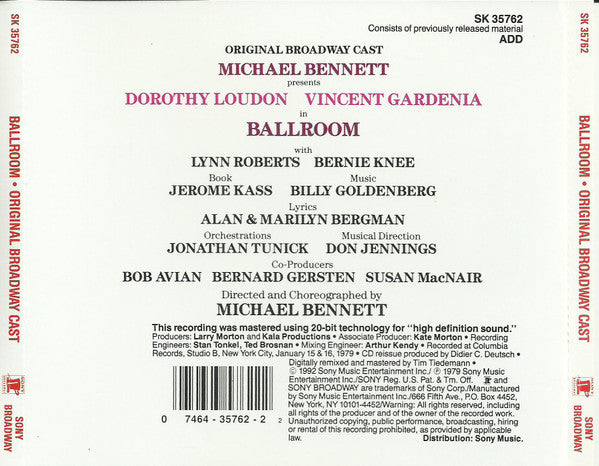Ballroom: Original Broadway Cast – NeverDieMedia