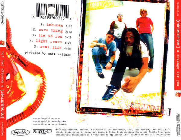 Minus.Driver: A Message For You – NeverDieMedia