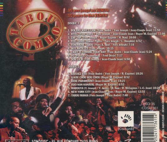 Tabou Combo: 30 Ans Jusqu'au Zenith 2-Disc Set – NeverDieMedia