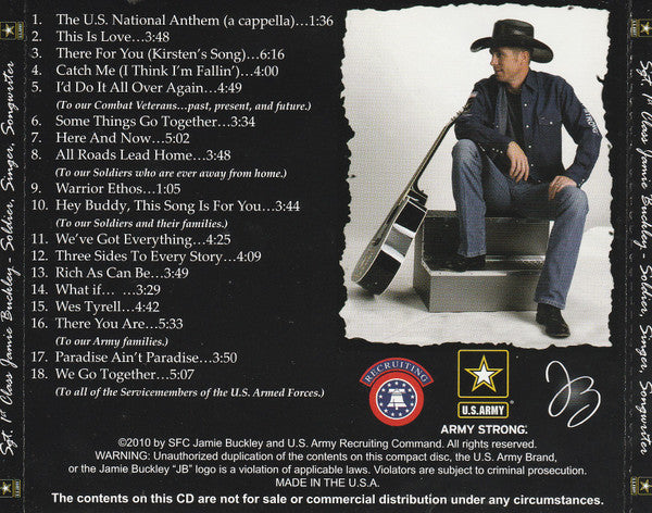 Sgt. 1st Class Jamie Buckley: Soldier, Singer, Songwriter Signed ...
