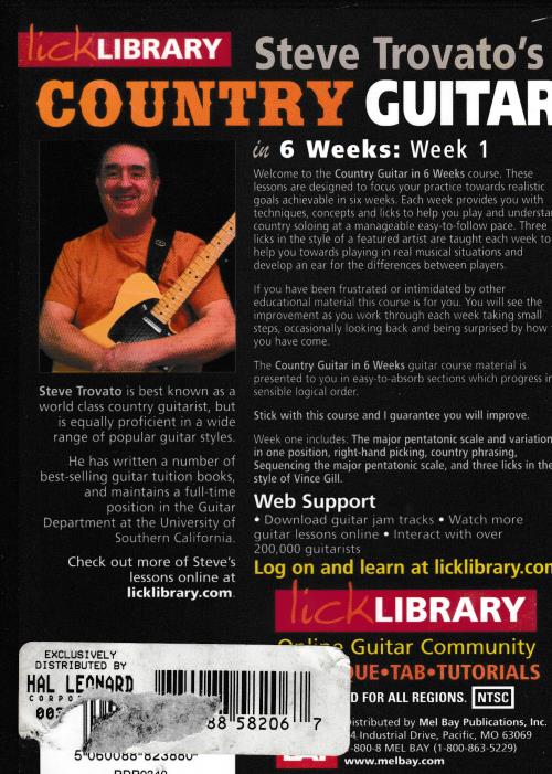 Steve Trovato's Country Guitar In 6 Weeks Week 1 – NeverDieMedia