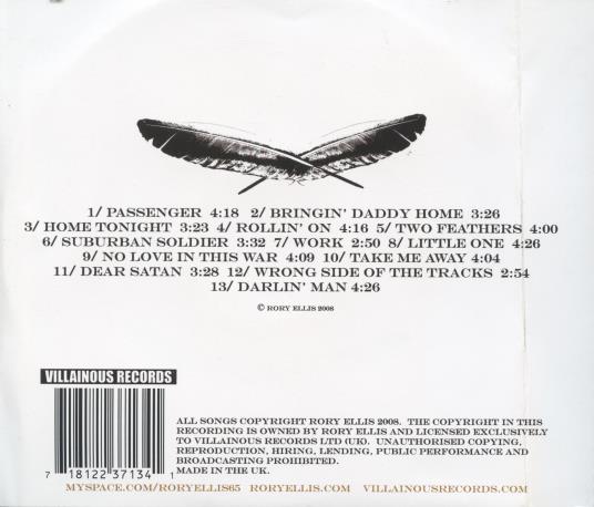 Rory Ellis: Two Feathers – NeverDieMedia
