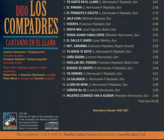 Duo Los Compadres: Cantando En El Llano – NeverDieMedia