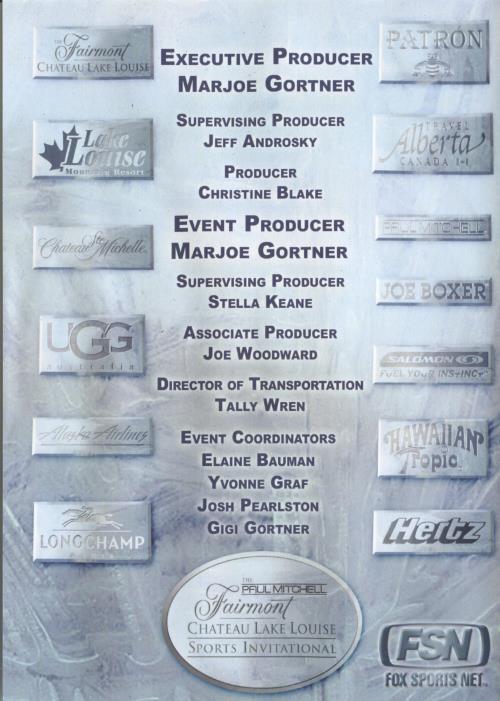 The Paul Mitchell Fairmonth Chateal Lake Louise & Banff Springs Sports ...