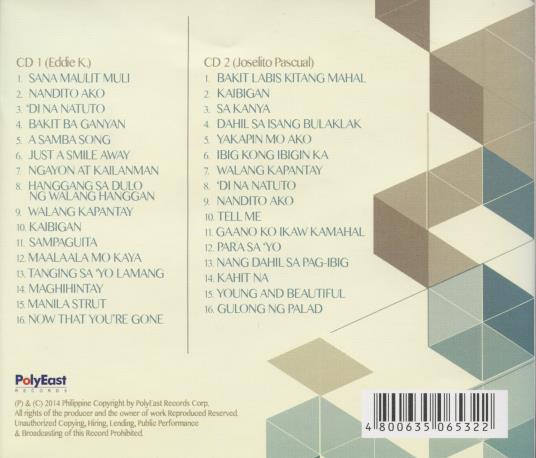 Eddie K & Joselito Pascual: OPM Timeless Instrumentals 2-Disc Set ...