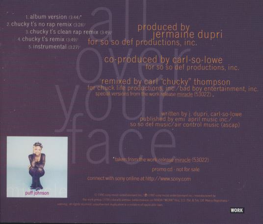 Puff Johnson: All Over Your Face 5-Track Promo – NeverDieMedia
