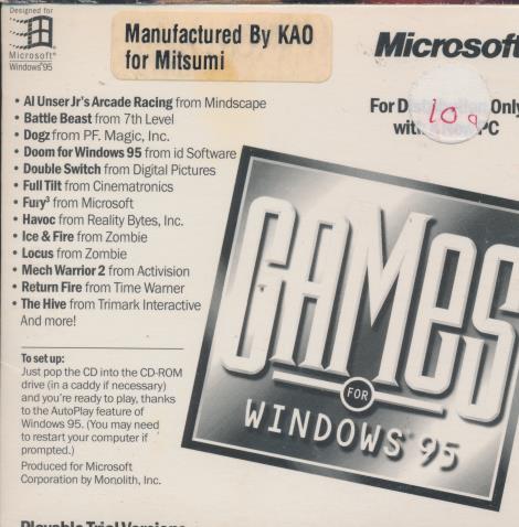 Microsoft Games For Windows 95 – NeverDieMedia