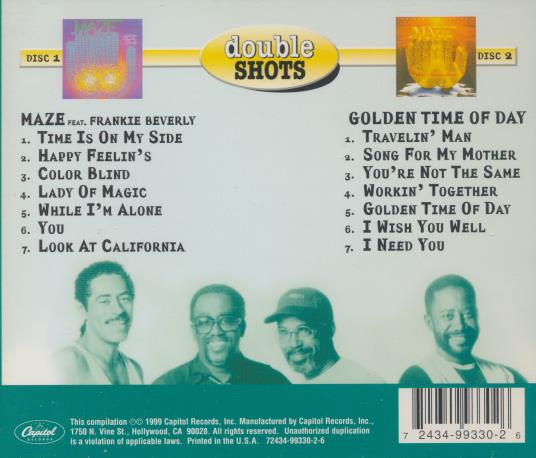 Maze Featuring Frankie Beverly: Double Shots: Maze / Golden Time Of Da ...